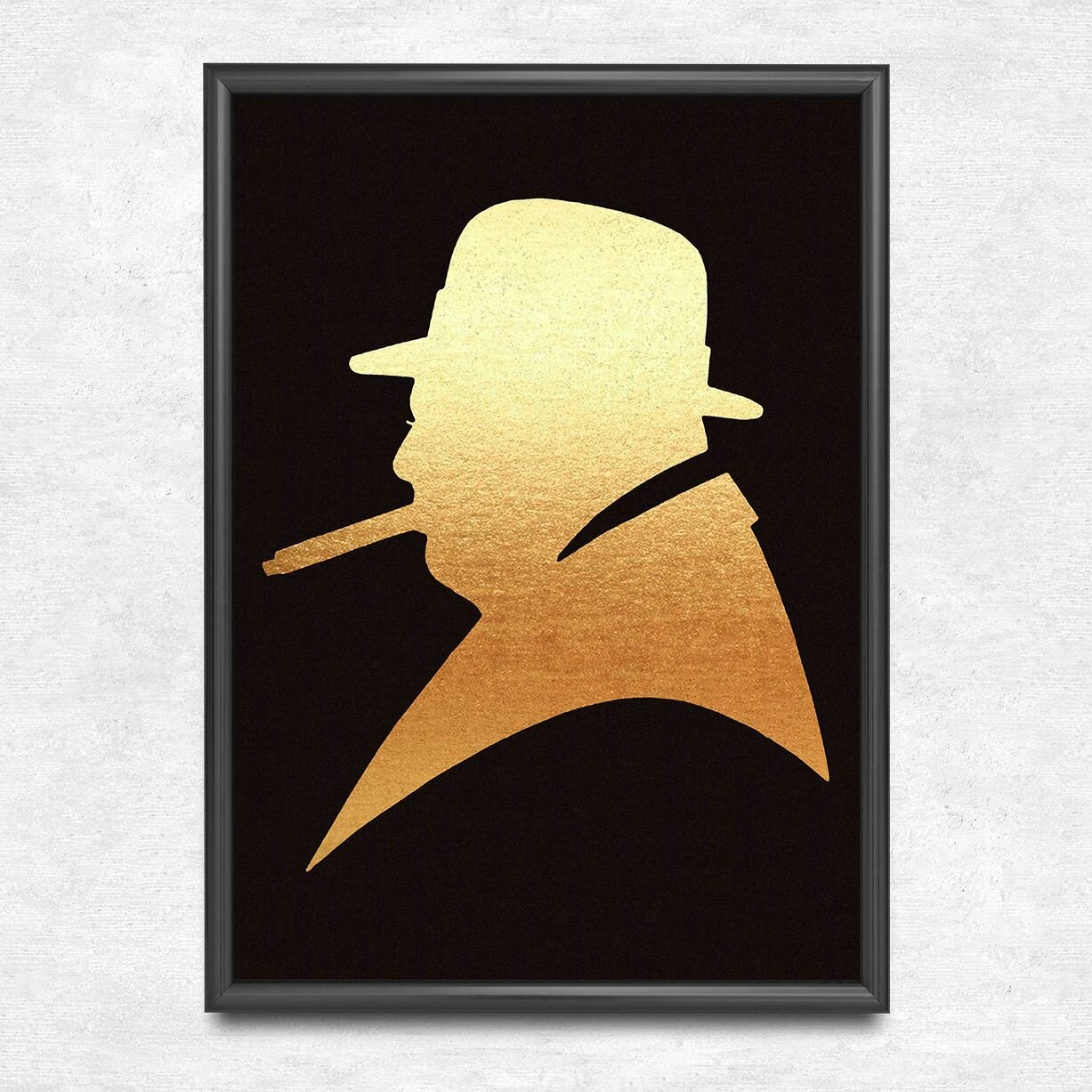 Постер Уинстон Черчилль / плакат Англия Декор квартиры, дома, офиса, комнаты