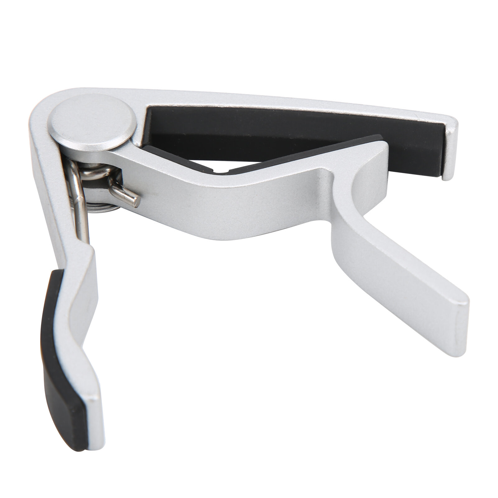 Алюминиевый быстросъемный каподастр для акустической/электрогитары, укулеле, бас-гитары, скрипки, банджо, серебристый.