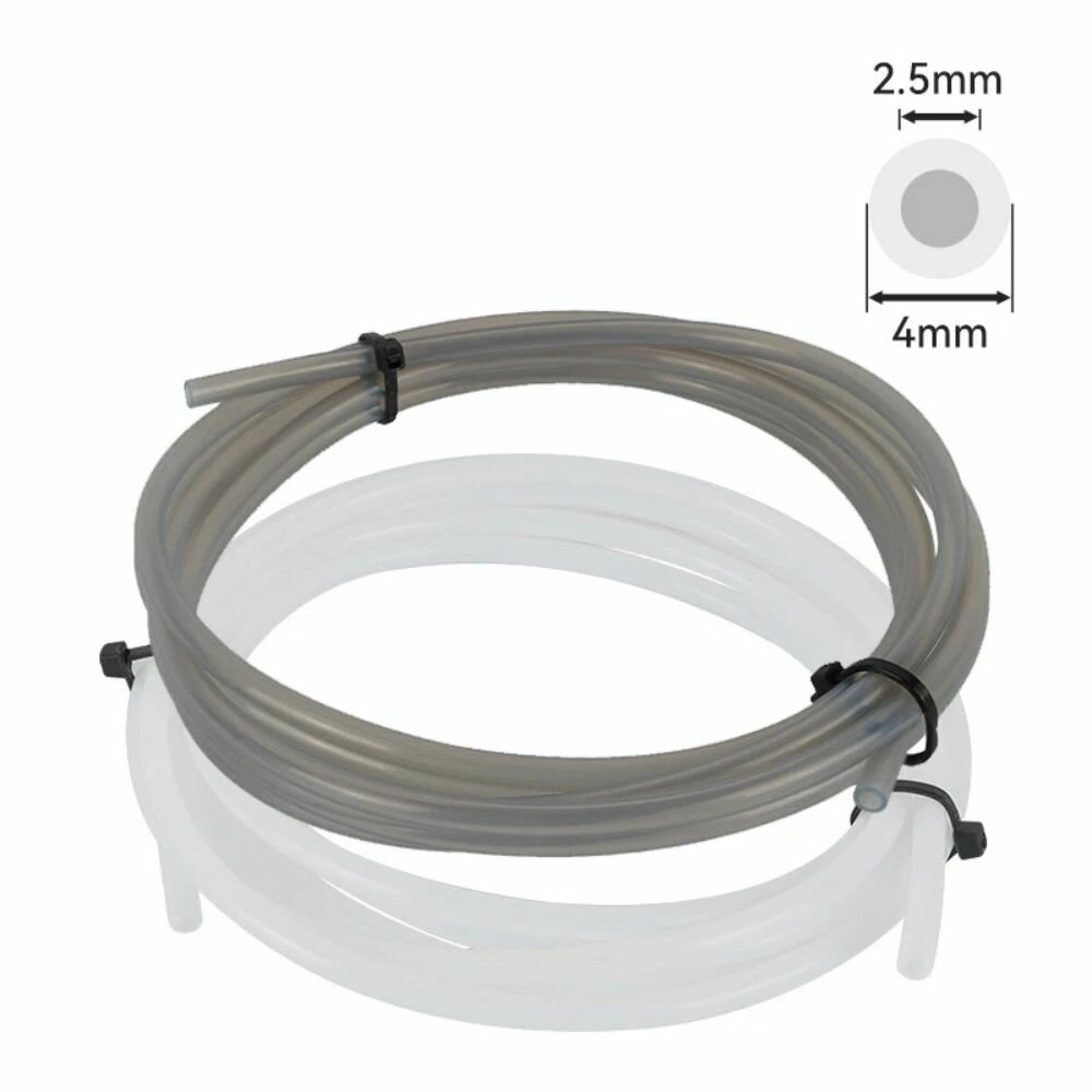 Трубка из птфэ 2,5 мм внутренний диаметр x 4 мм внешний диаметр подходит для 3D-принтеров с прямым приводом, таких как Bambu Lab A1/A1 mini/P1P/P1S/X1C K1 Ender 3 V3.