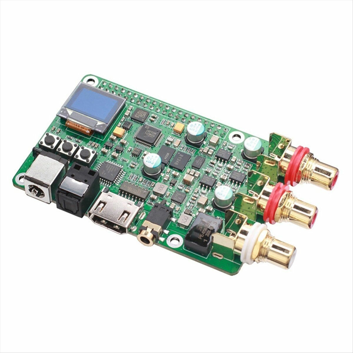 Для платы декодера ЦАП Raspberry Pi ES9038Q2m Hi-Fi Audio, коаксиальный, оптоволоконный