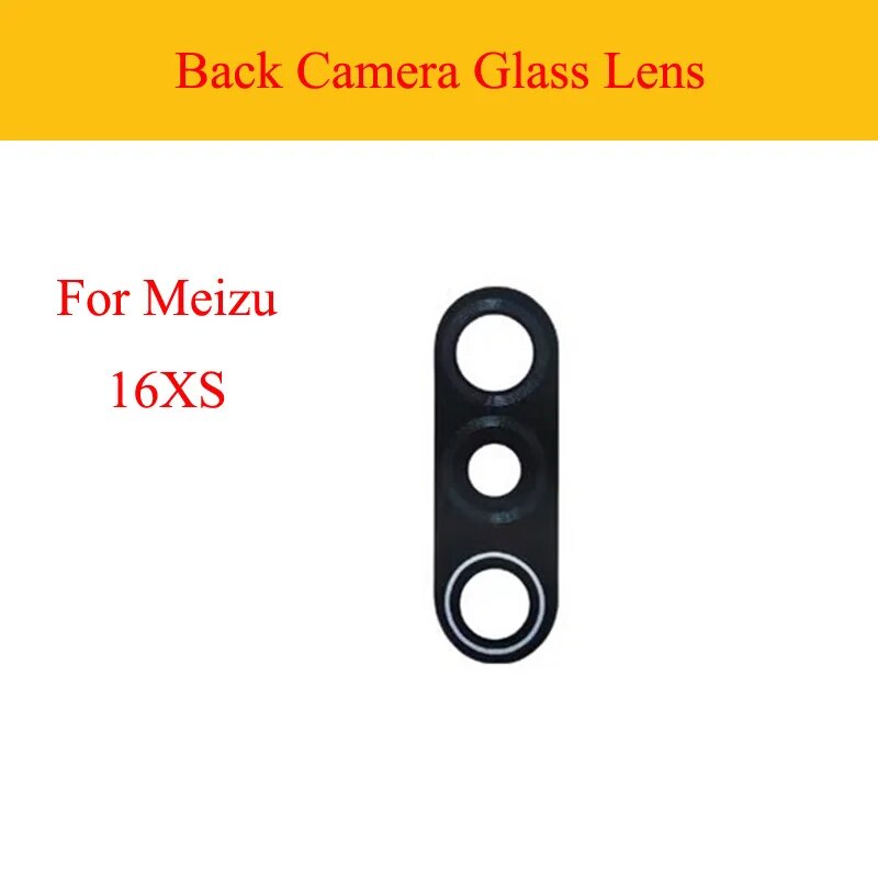 1 шт. для Meizu 16 16th 16S 16X 16XS 16S Pro задняя камера стеклянная крышка объектива Рамка замена сотового телефона Ремонт Запасные части Meizu 16xs