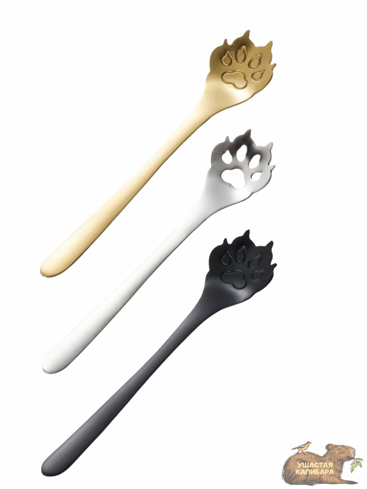 304 нержавеющая сталь кофейная ложка, карикатурная десертная ложка, ложка для мороженого, маленькая ложка, ложка для размешивания меда, 1 серебряная ложка, 1 золотая ложка, 1 черная ложка