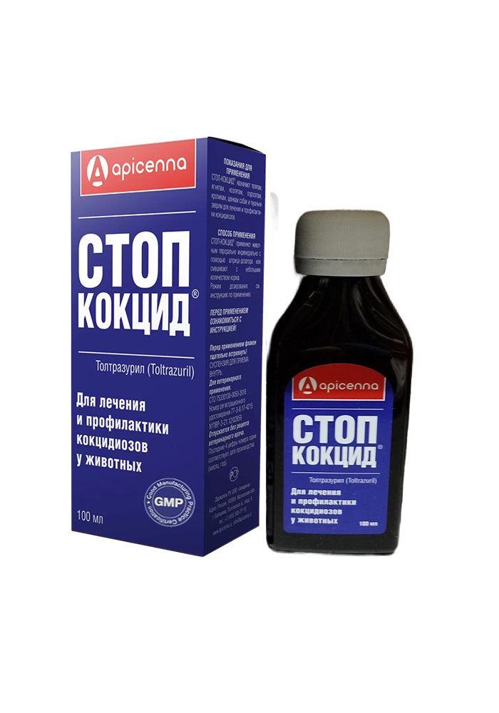 Стоп-Кокцид 5% суспензия для орального применения,100мл
