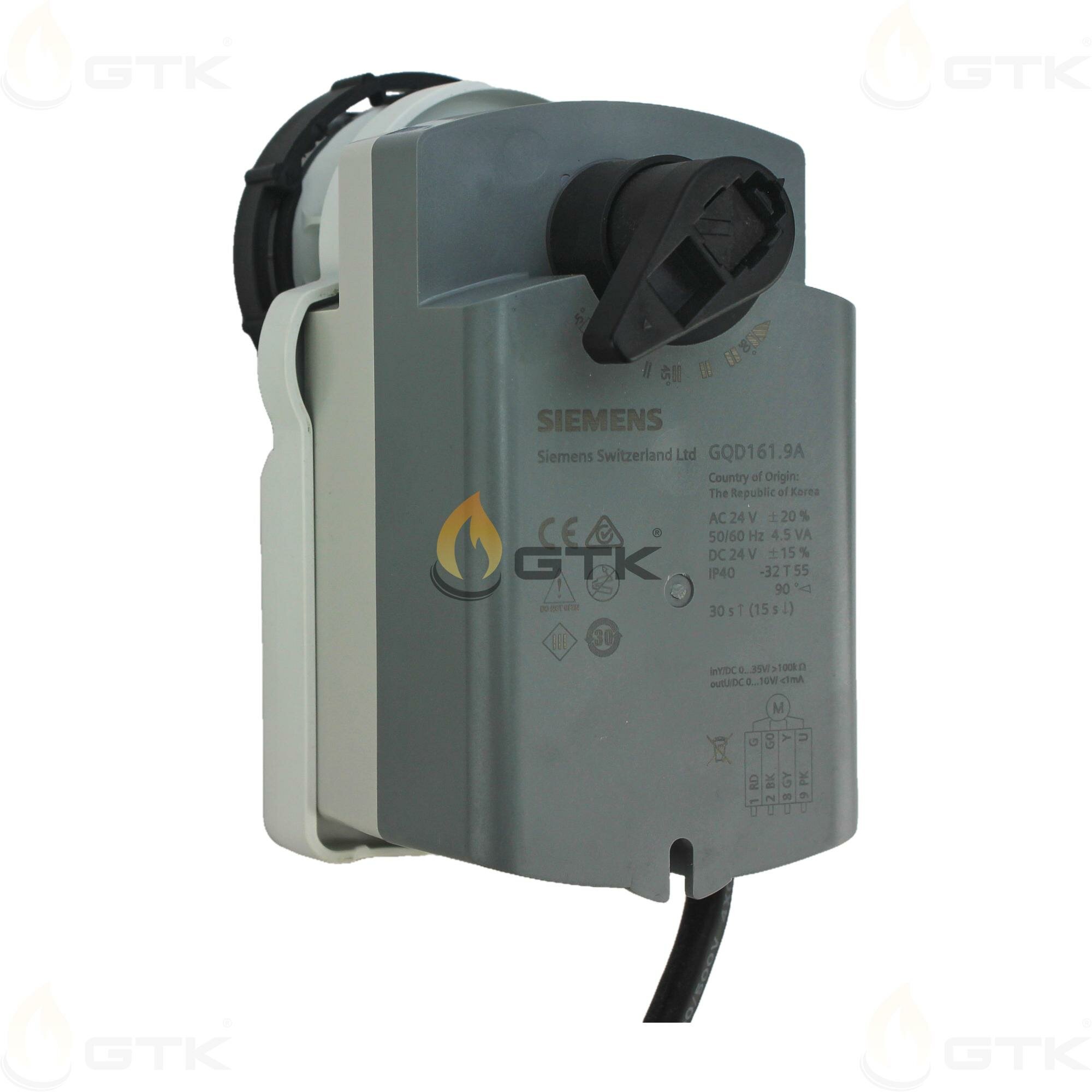 Привод воздушной заслонки Siemens GQD161.9A