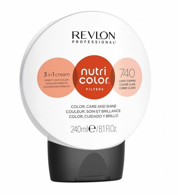 Краска для волос Revlon Professional Nutri Color, без аммиака, медная, 240 мл