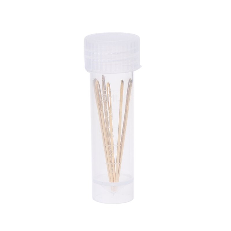 10 PCS Golden Embroidery Fabric for Cross Stitch Cloth Needles Size 22# 24# 26#