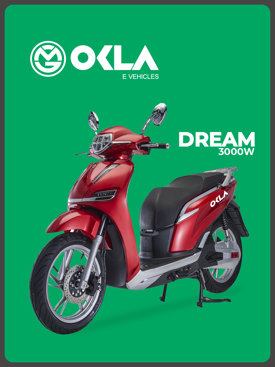 Электроскутер OKLA DREAM - Red - 3000W