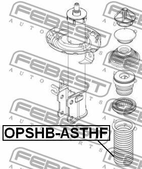 Пыльник переднего амортизатора OPEL ASTRA H 2004-2010 FEBEST OPSHB-ASTHF