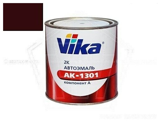Автоэмаль вика 2к акриловая ак-1301 (гранатовая 180) 0,85 кг (180)