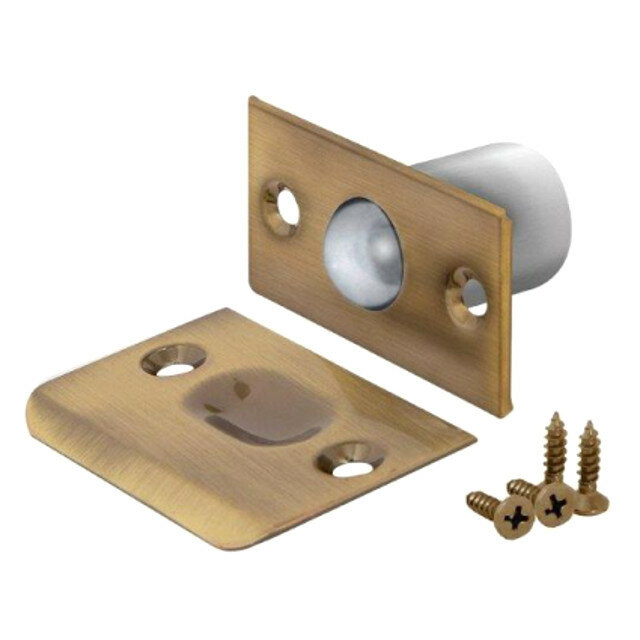 PUNTO LB-15 ABG Фиксатор дверной с шариком бронзовая отделка надежный дверной механизм