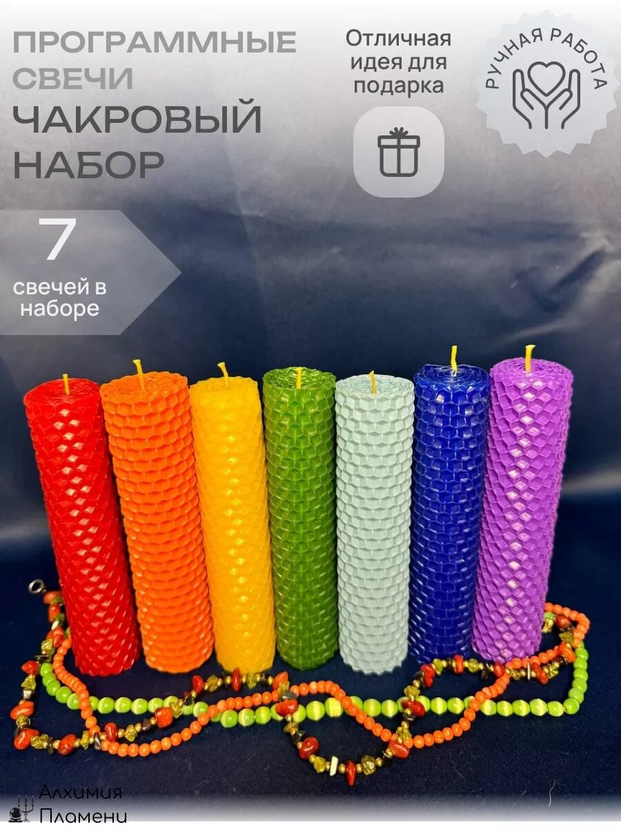 Свечи программные Чакровый набор