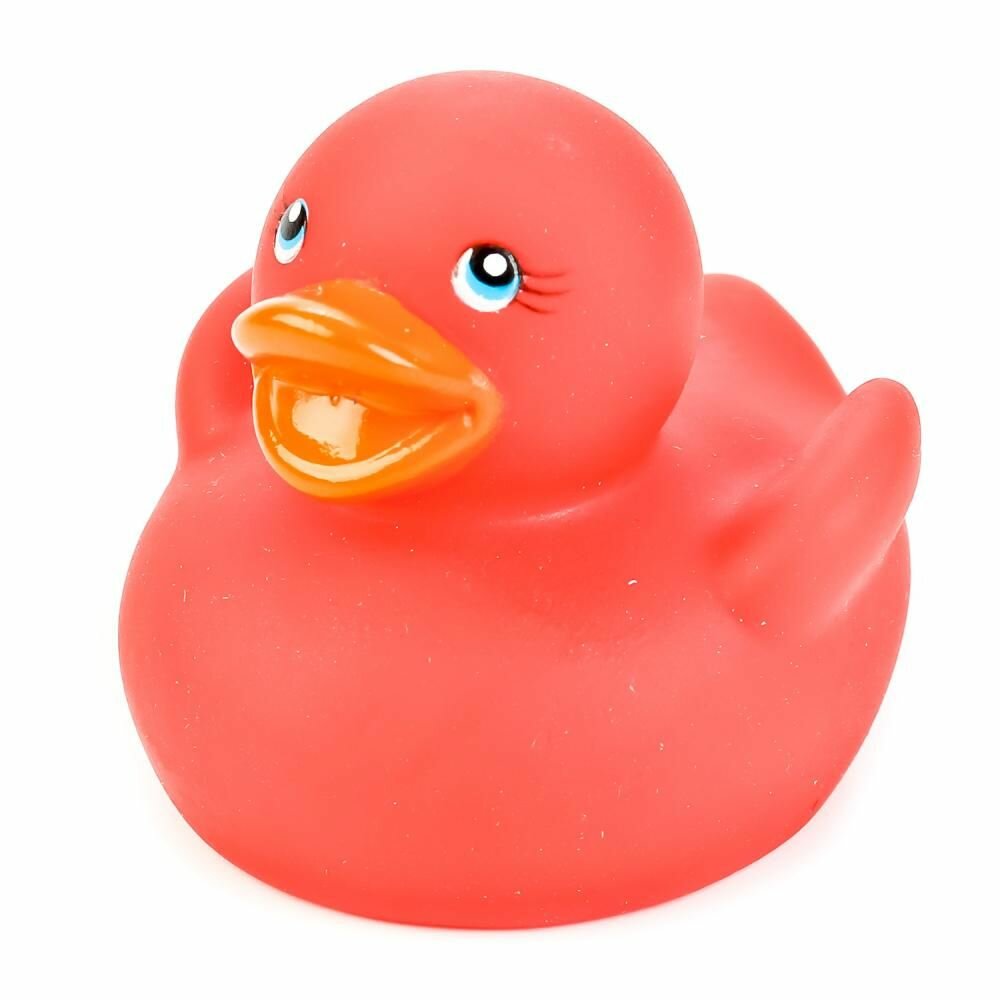 Игрушка для ванны Играем Вместе, Уточка, красная, 5.5 см, в сетке