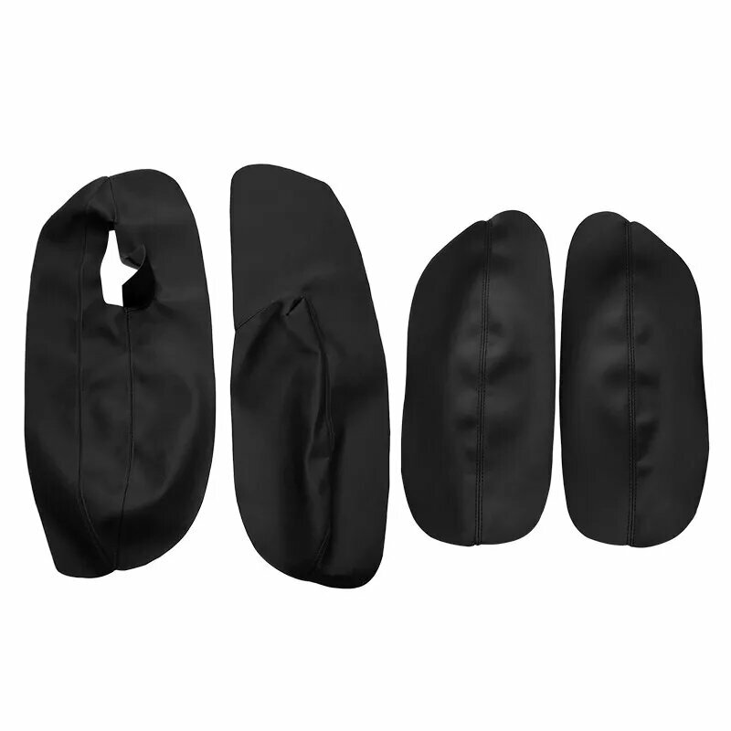 Для VW Golf IV MK4 1999 2000 2001 2002 2003 2004 2005 только 2/3 дверная ручка для автомобильной двери подлокотник панель Черный кожаный чехол с линией Black