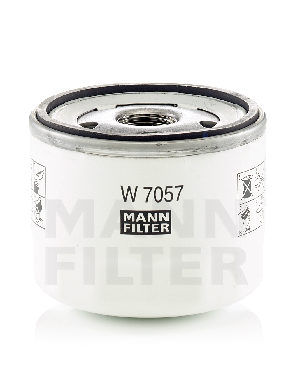 MANN-FILTER W7057 фильтр масляный ford: c-max II (dxa / cb7, dxa / ceu) 1.0 12-19 1.0 12-19, Fiesta (Фиеста) vII (hj, hf) 1.5 18-