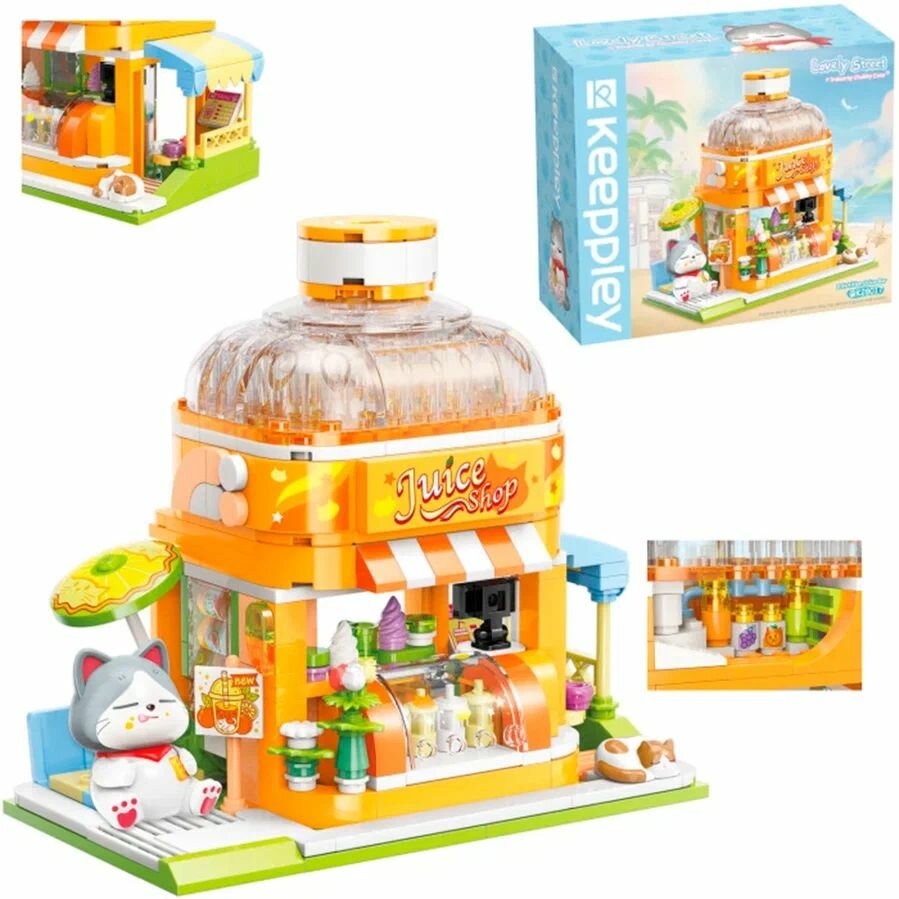 Конструктор Keeppley Lovely Street Фреш бар 315 деталей K28017q