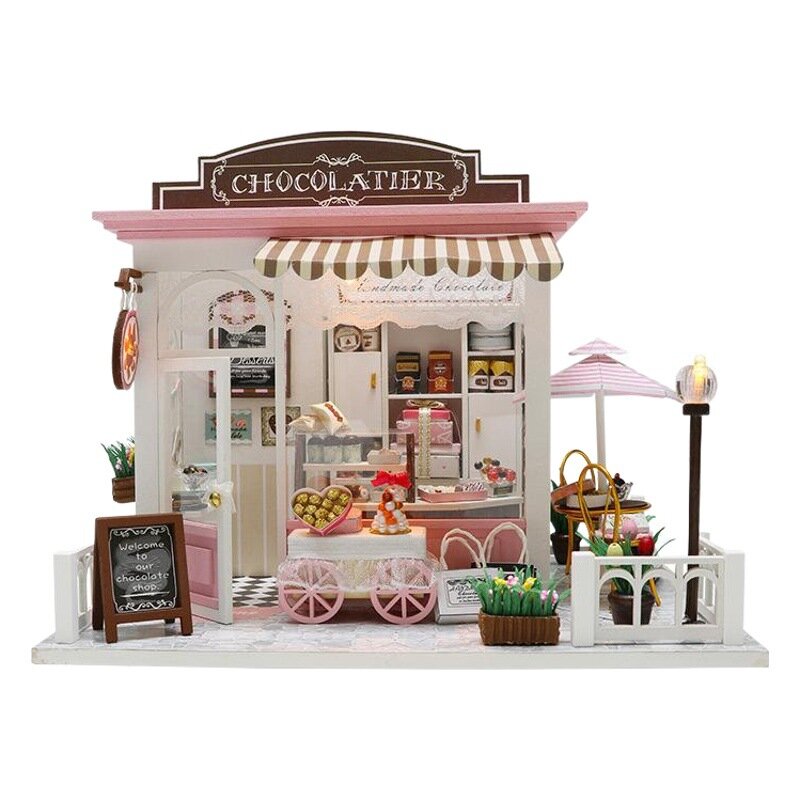 Игрушечный коттедж Hongda DIY "Причудливые идеи Коко", масштабная модель, ручная сборка