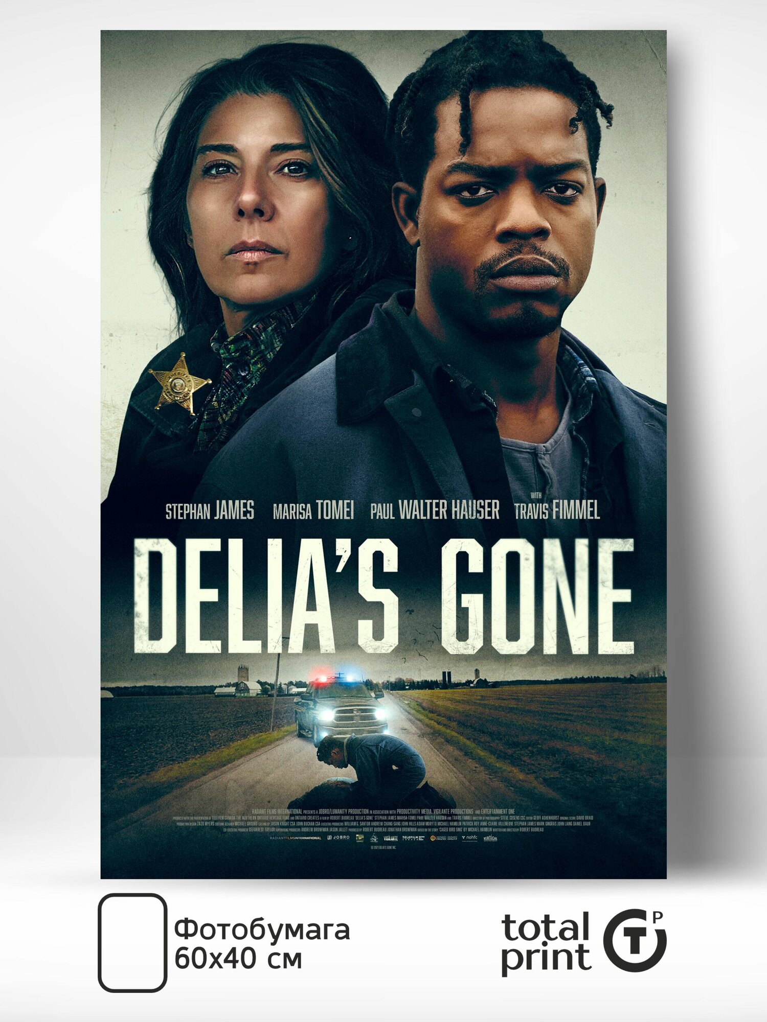 TotalPrint Фильм Постер для интерьера, Кино и сериалы, 60х40см, Делия умерла / Delias gone