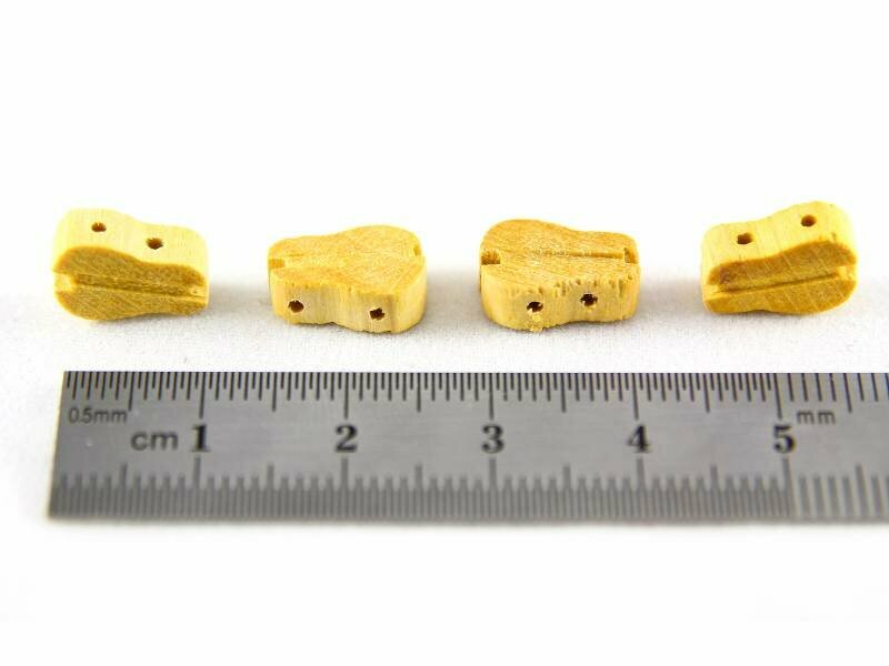 Комель-блок одношкивный, самшит, 12 мм, 2 шт