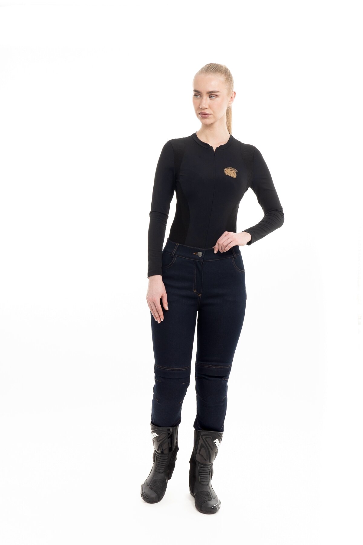 Мотоциклетные джинсы женские Hyperlook Shelby, синий, размер S