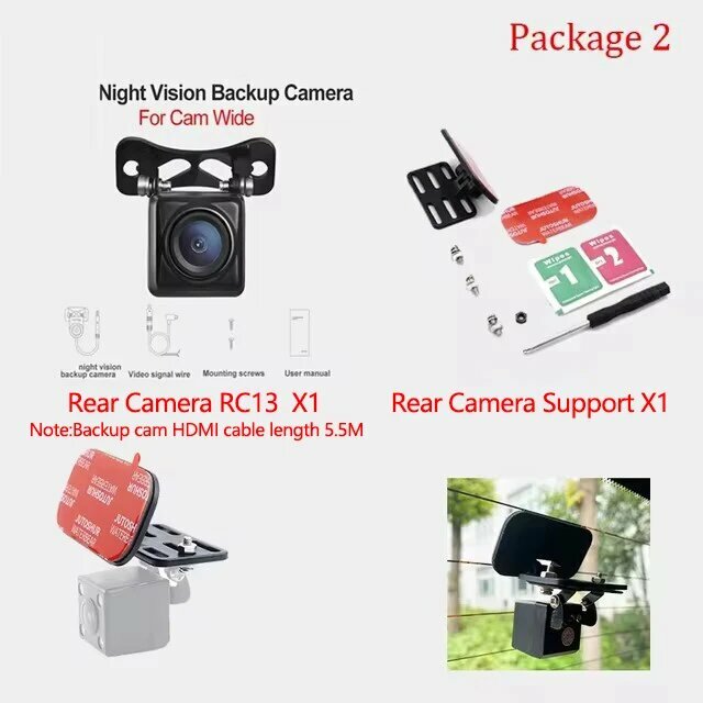 Для 70mai Задняя камера RC13 HD Резервная камера ночного видения Резервная камера для Package 2