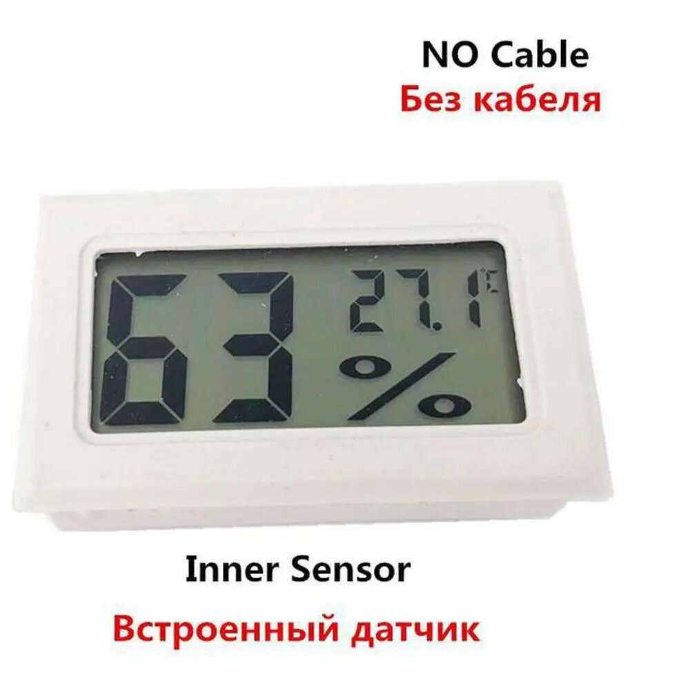 ERIKOLE Мини цифровой термогигрометр White without cable
