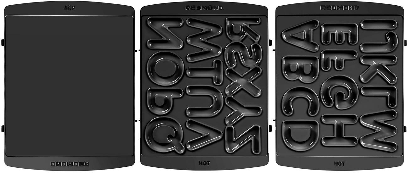 Панель "Английский алфавит" для мультипекаря REDMOND, форма для выпечки печенья в виде букв, RAMB-141