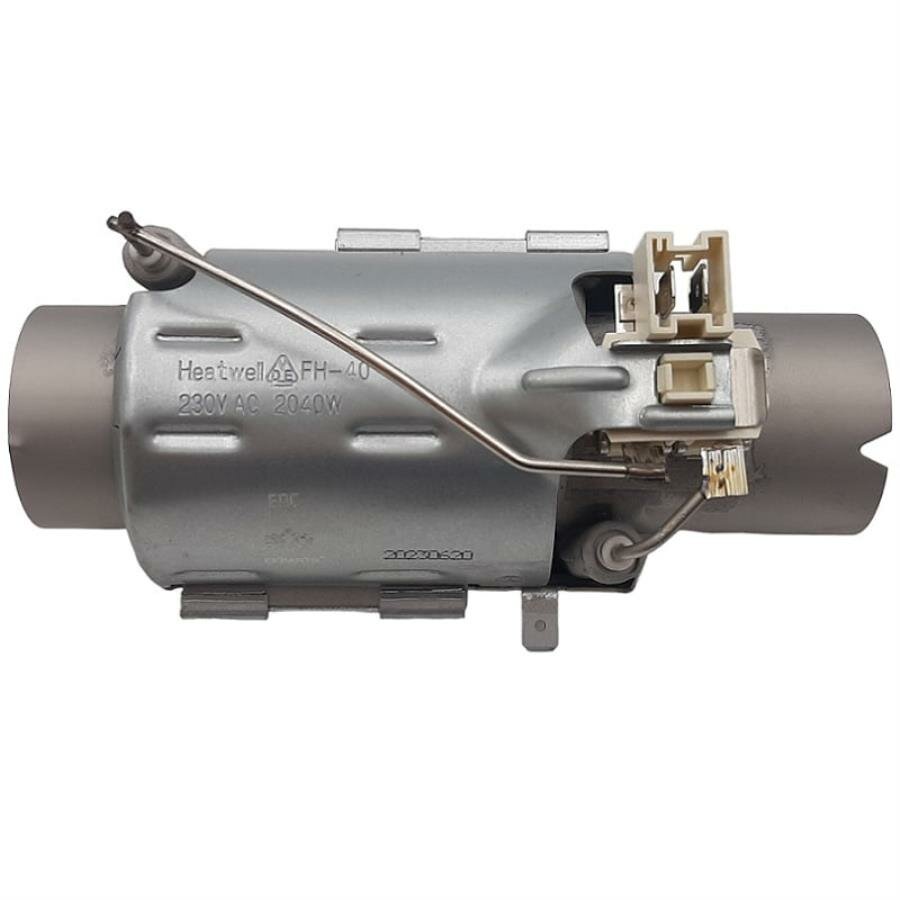 Heatwell 484000000610 Тэн проточный 2040Вт D=40мм, L=145мм для посудомоечных машин Candy, Gorenje