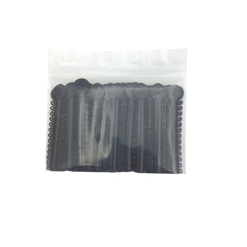 Ортодонтические резинки yenzck, 40 цветов, 40 шт. No.9 Black