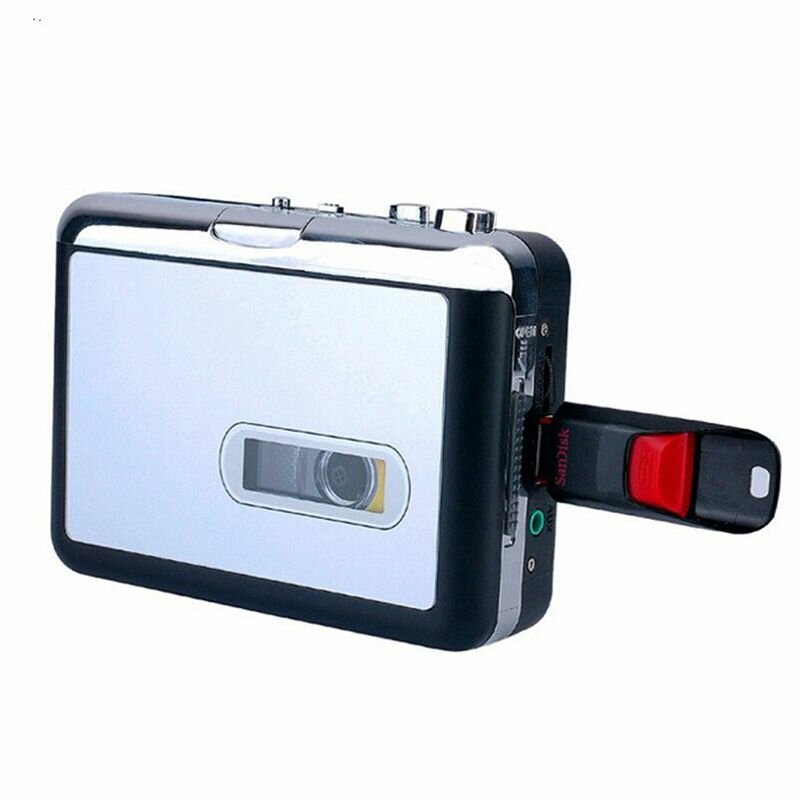 Кассетный плеер, черно-серый