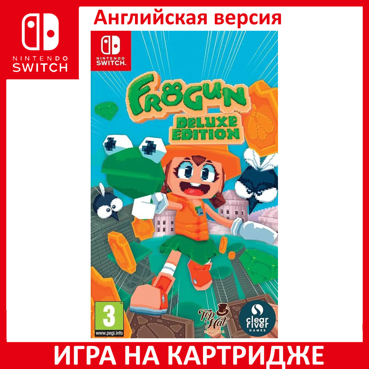 Игра Frogun Deluxe Edition (Limited Run)Switch Английский язык Картридж на Nintendo Switch