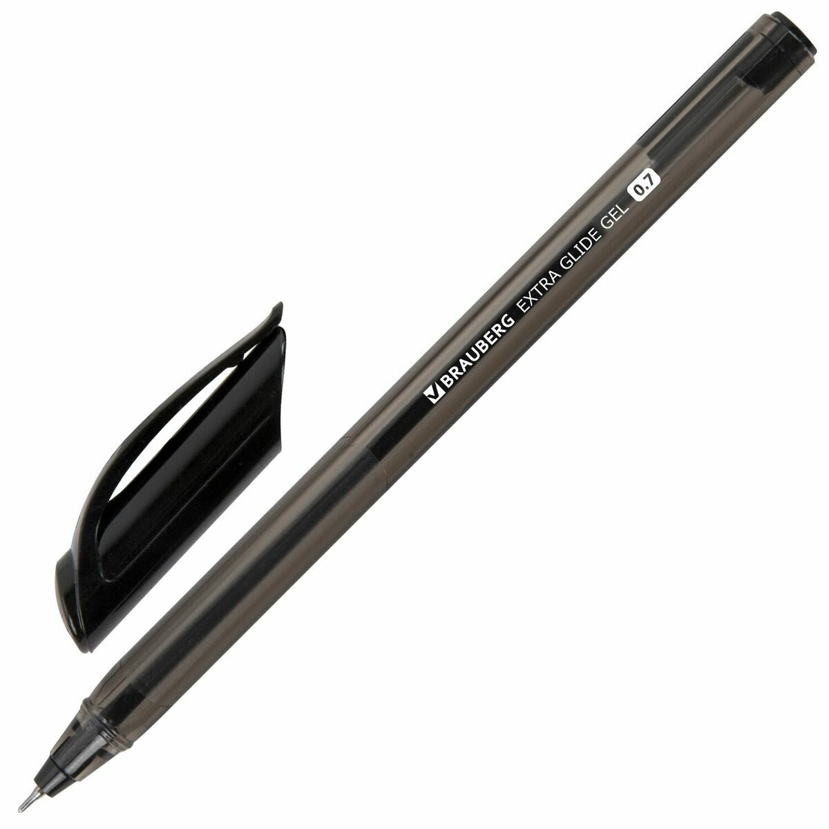 Ручка гелевая Brauberg Extra Glide Gel (0.5мм, черная, трехгранная) (144077), 1200шт.