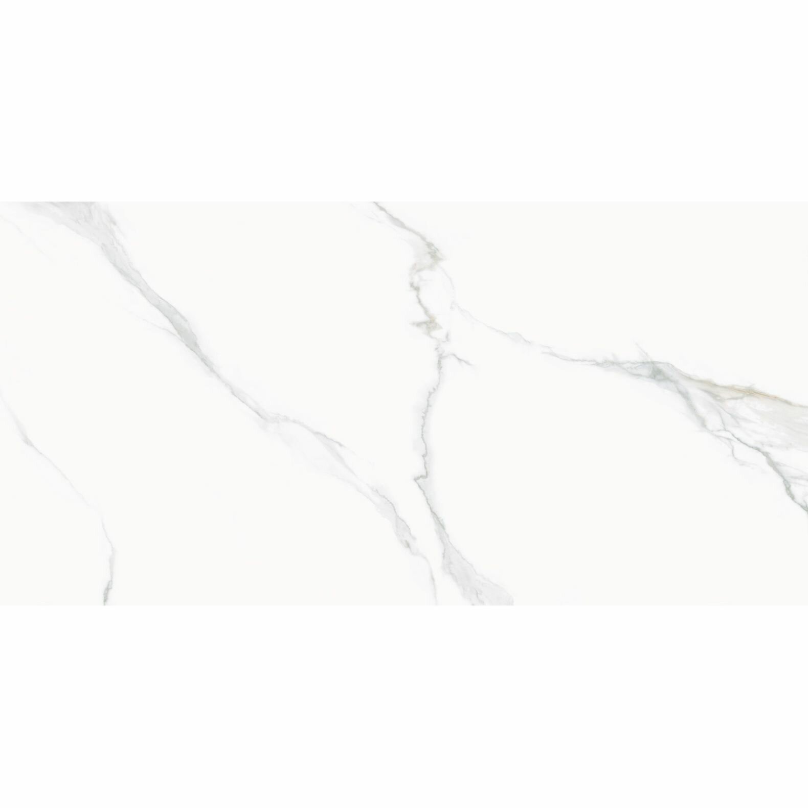 Керамогранит Delacora Calacatta Milazzo белый 60х120 см глянцевая ректификат морозостойкая для пола и стен
