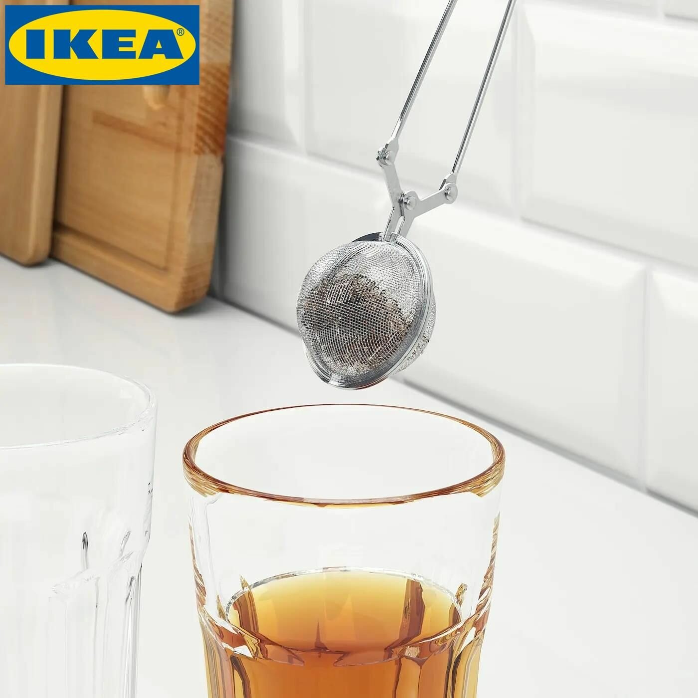 IKEA, IDEALISK Ситечко для заварки, нержавеющая сталь, 1 шт