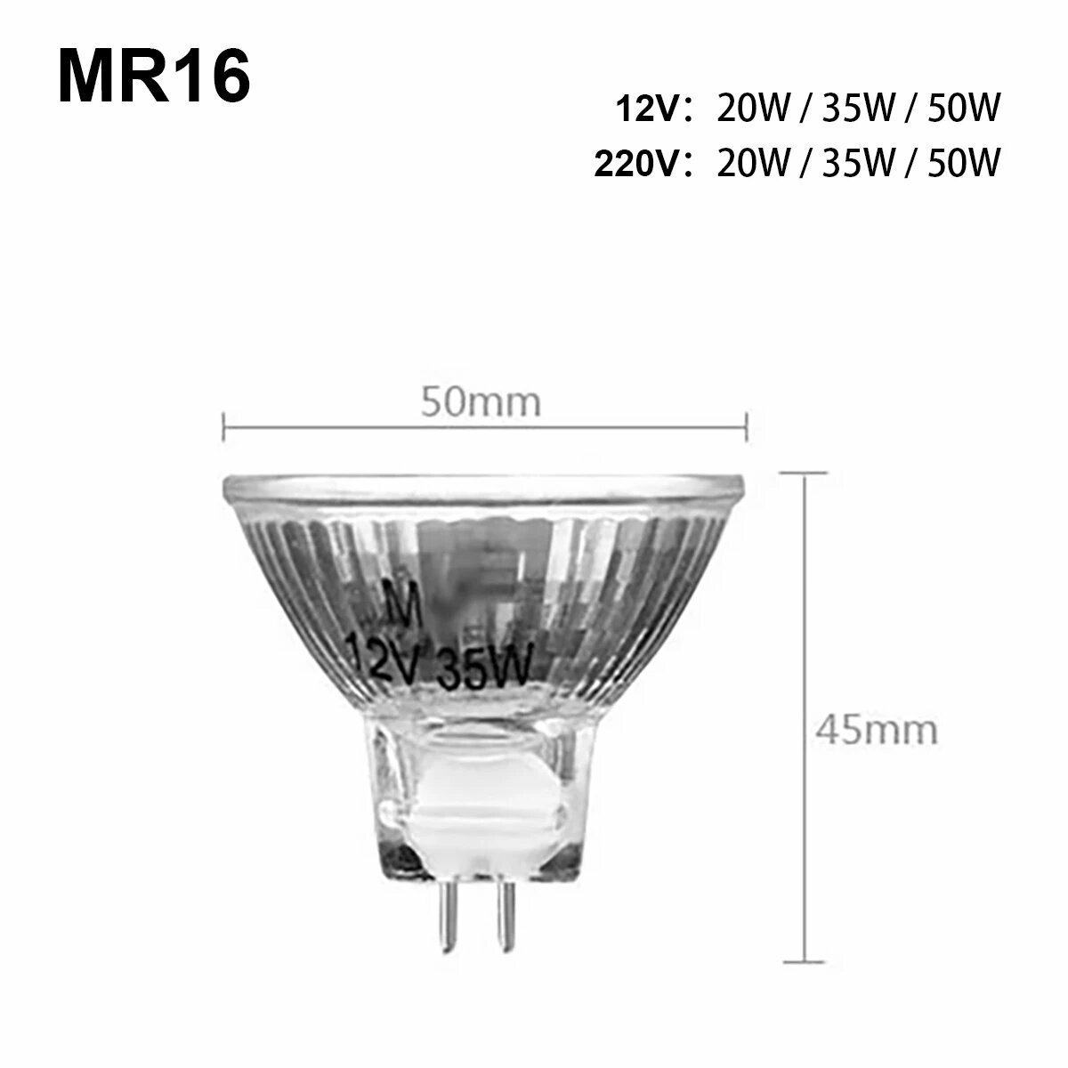 Галогенные прожекторы Aoyuansea теплый белый 2800K GU10 MR16 GU5.3 20W 35W 50W