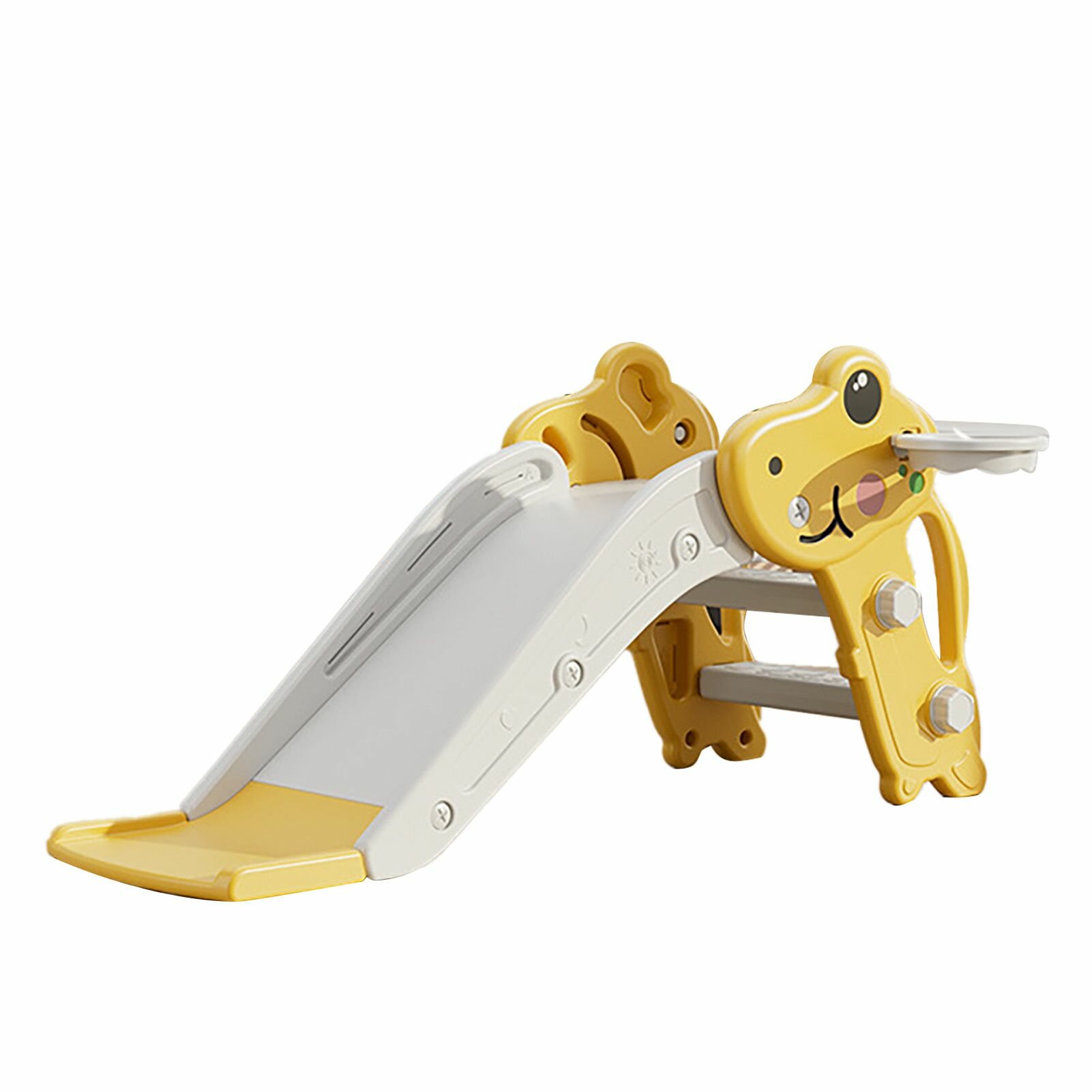 Слайд для малышей, складная пластиковая стабильная конструкция, надежная защита, детский альпинист, горка для детей, желтый цвет
