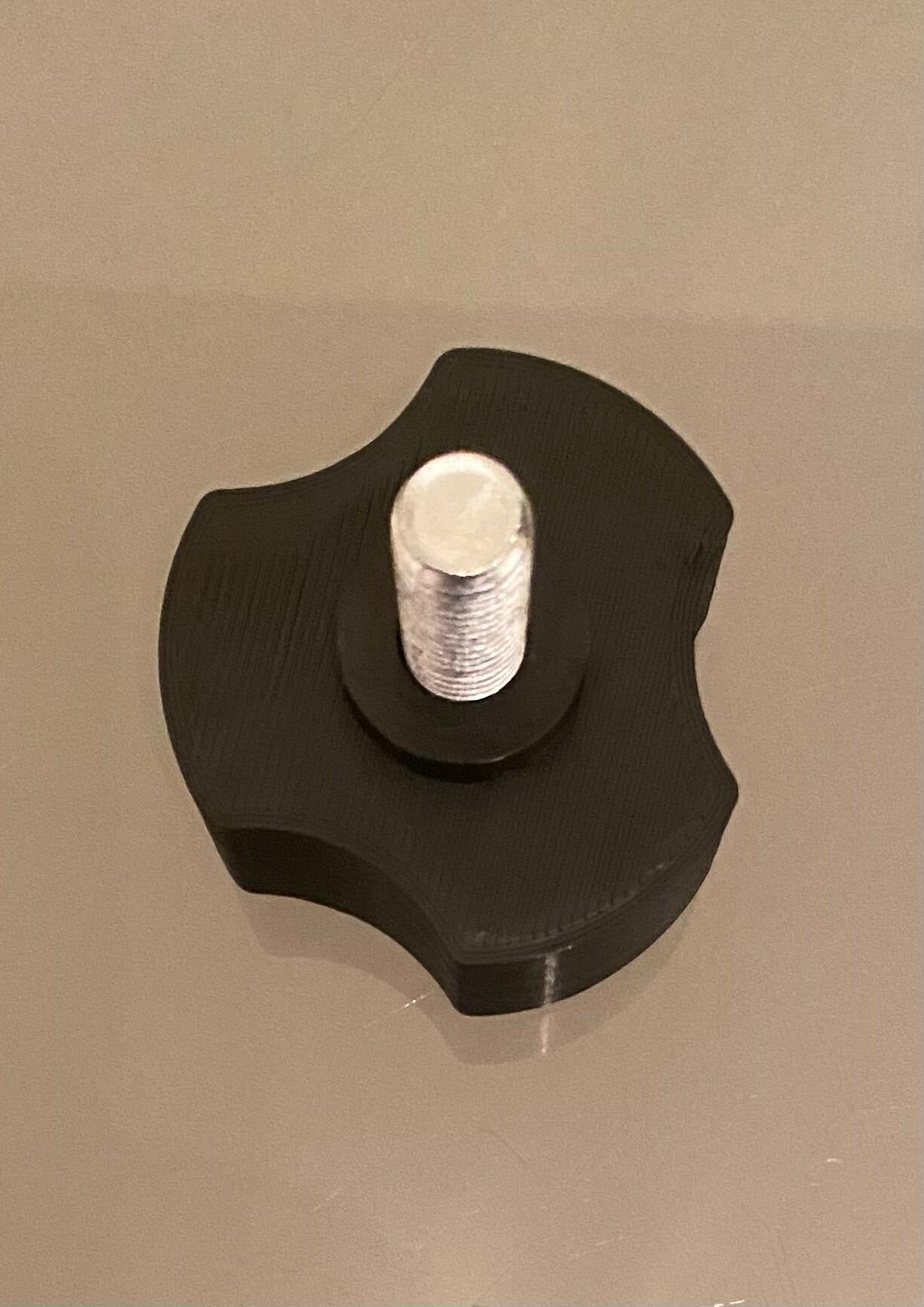 Винт-барашек М10 (+гайка) с пластиковой рукояткой