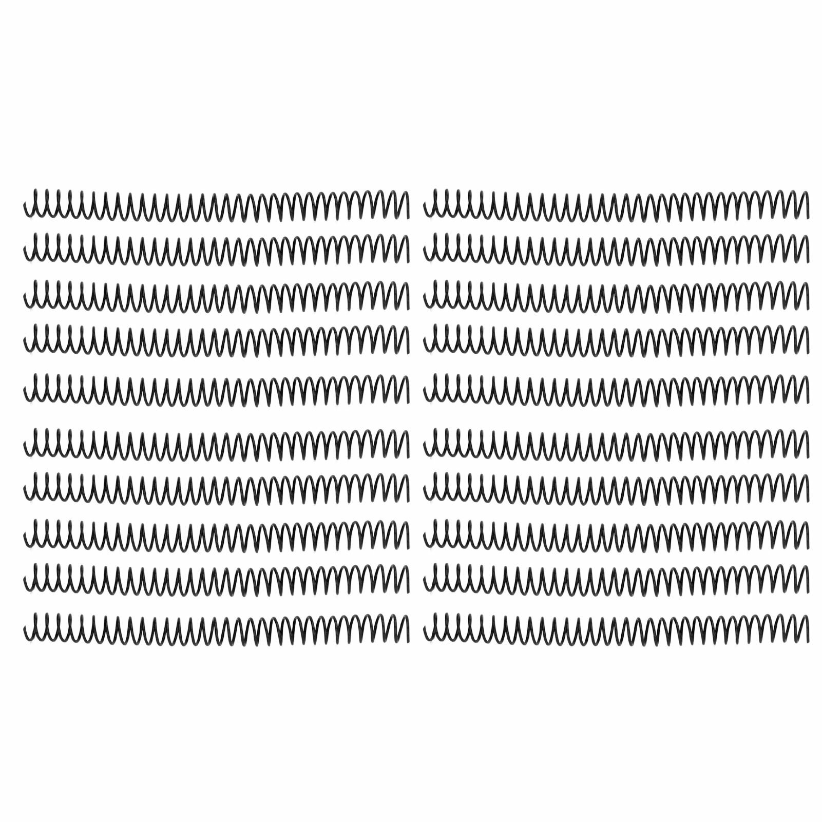 20 шт. пластиковые спиральные переплетные катушки 19 мм 3/4 дюйма ID 30 отверстий спирали для ноутбука A4 A5 черный