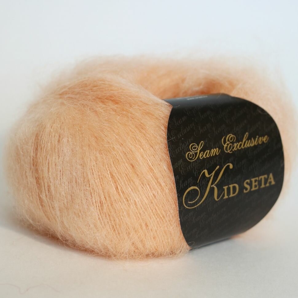 Пряжа Kid Seta Seam цвет 06019, 10шт*(210м/25г), 72% кид мохер 28% малберри шёлк