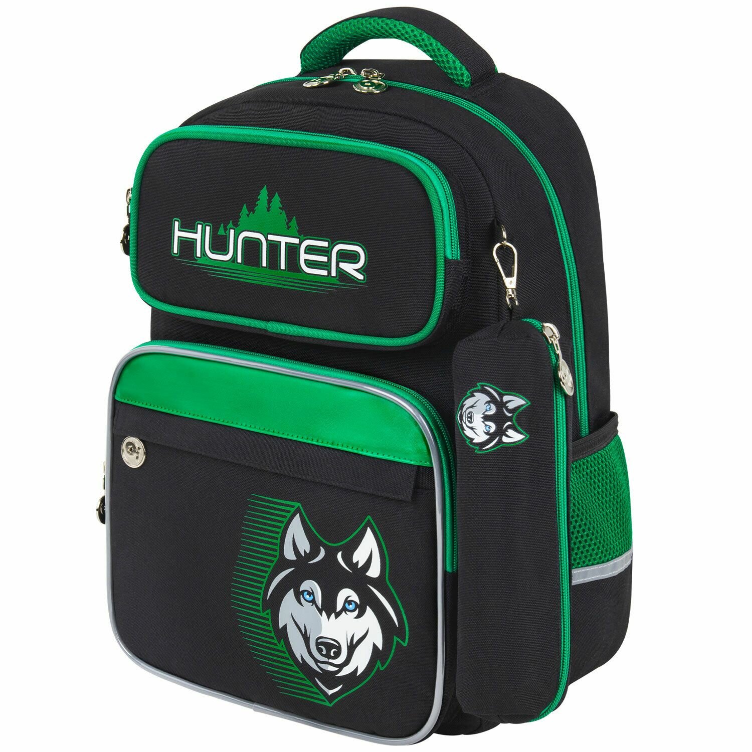 Рюкзак Юнландия с пеналом, эрго-спинка, 42х29х14 см