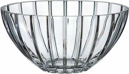 Фруктовница из хрустального стекла "Овал" Чехия. H-14 см. L-30 см. В индивидуальной упаковке.