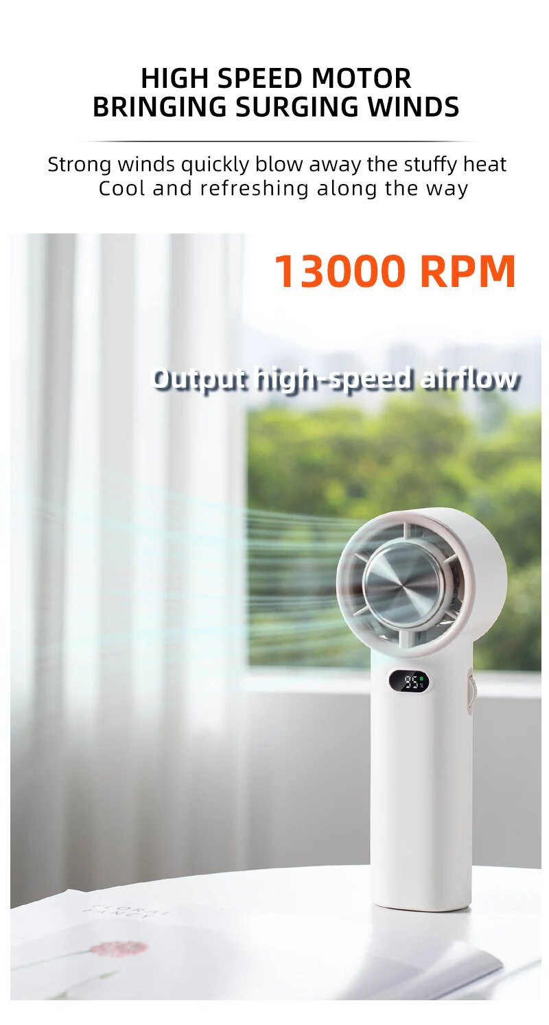 Xiaomi Youpin Портативный Турбовентилятор 100 Передач, Белый