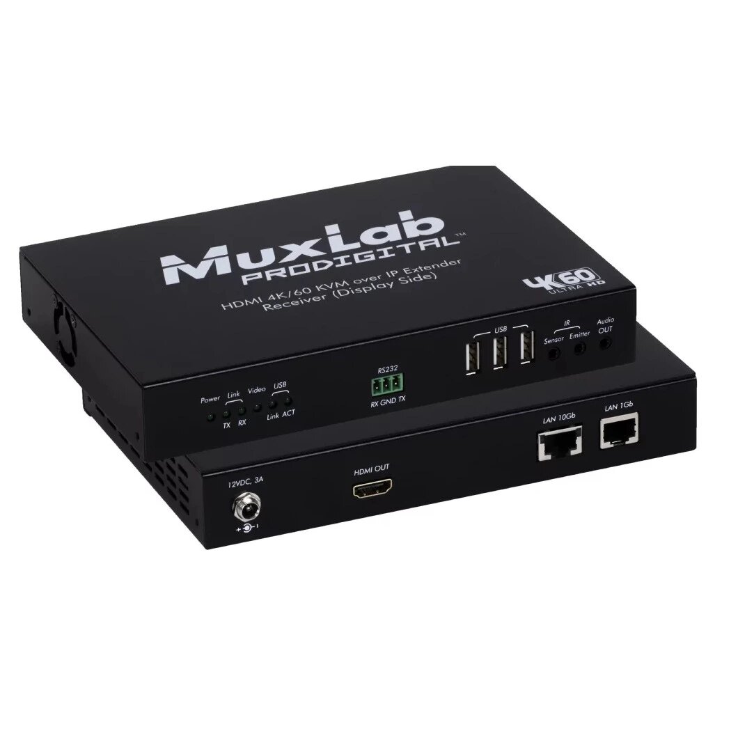 Передача по витой паре HDMI MuxLab 500760-RX-KVM
