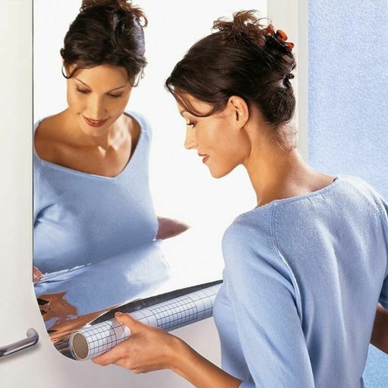 Гибкое зеркало , зеркало настенное, самоклеящееся, с защитной плёнкой, 50х200см