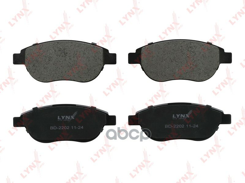 Колодки тормозные передние! Citroen Berlingo/C3/Xsara, Peugeot 207/307 02> LYNXauto арт. BD2202