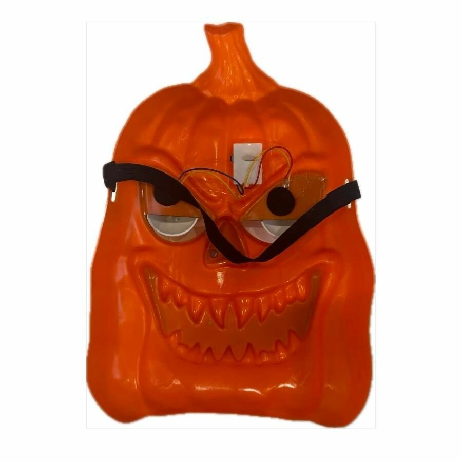 Маска Страшная тыква Хэллоуин светящаяся