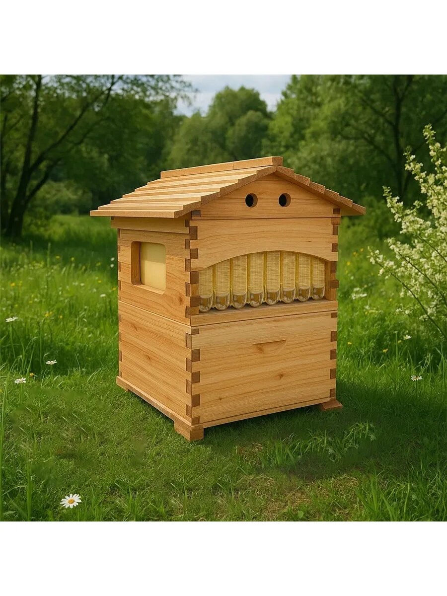 Полный набор из 7 артезианских пчелиных гнезд (включая улей)