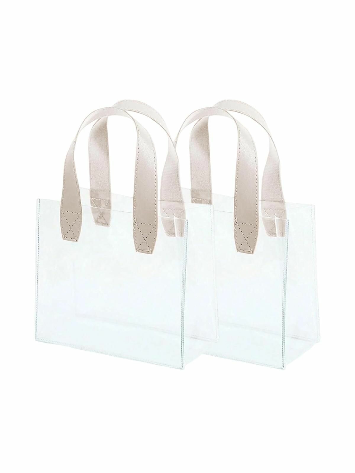 Мешок для подарков, Упаковка из 2-х прозрачных сумок из ПВХ