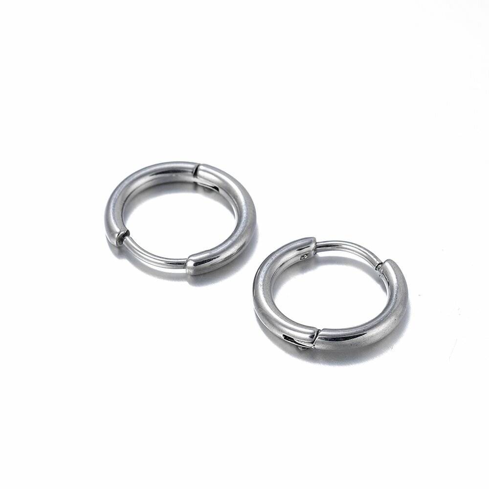 Швензы конго круглые золотые гипоаллергенные , диаметр 10mm , 10 шт , цвет серебро