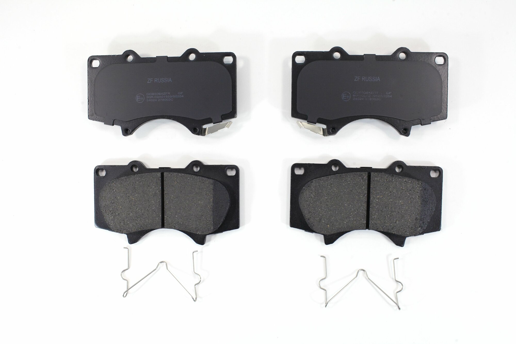 Колодки передние для LEXUS TOYOTA MITSUBISHI ZF Russia GDB3364 ZFR