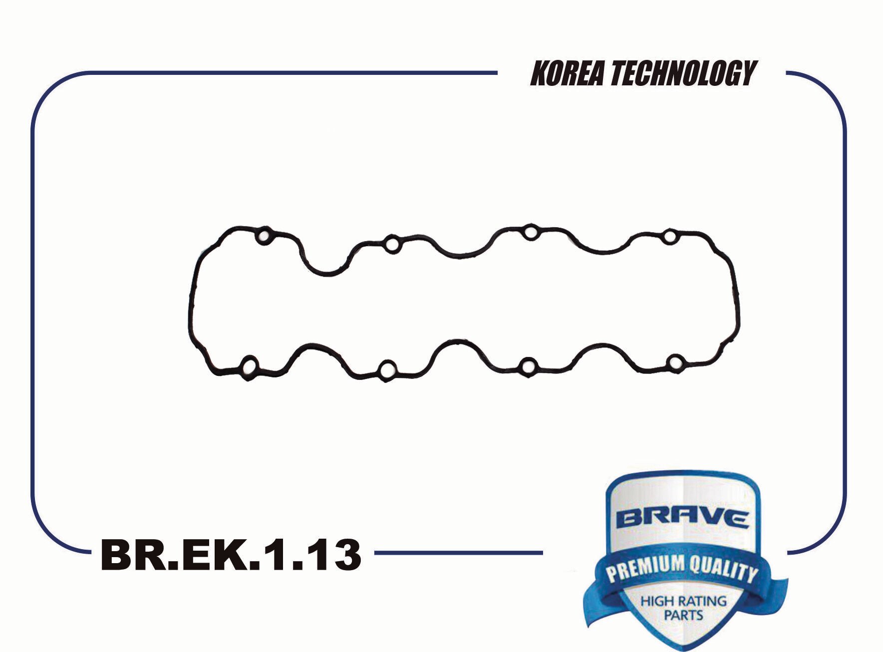 Прокладка клапанной крышки Chevrolet Aveo1.4 Chevrolet Lanos1.58кл. BRAVE BR. EK.1.13